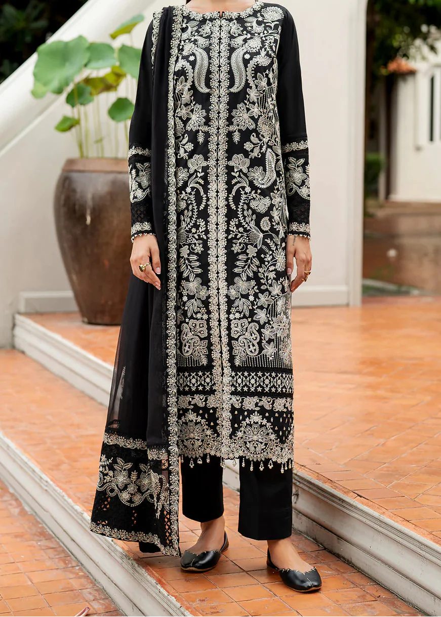 Grace W860-Embroidered 3pc Marina Dress With Embroidered Chiffon Dupat ...
