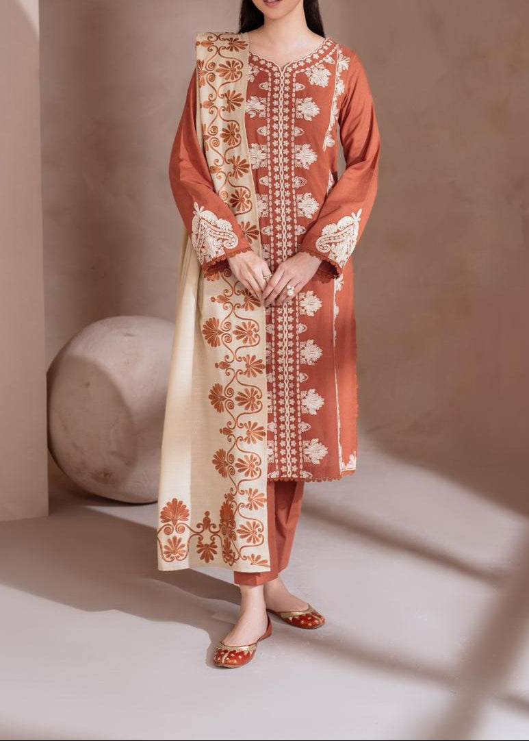 Grace S907-Embroidered 3PC Lawn Dress With Embroidered Lawn Dupatta ...