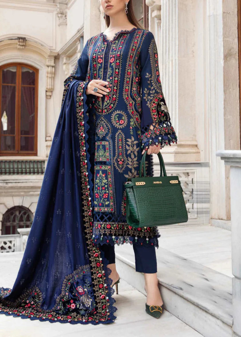 Grace W615-Embroidered 3pc Marina Dress With Embroidered Shawl. – RAAYA ...