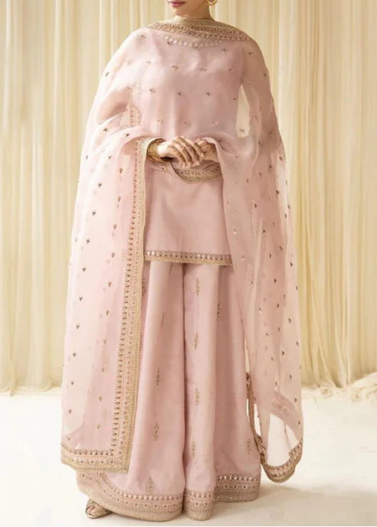 Grace S1211-Embroidered 3pc Sequence Lawn Dress With Embroidered Seque ...