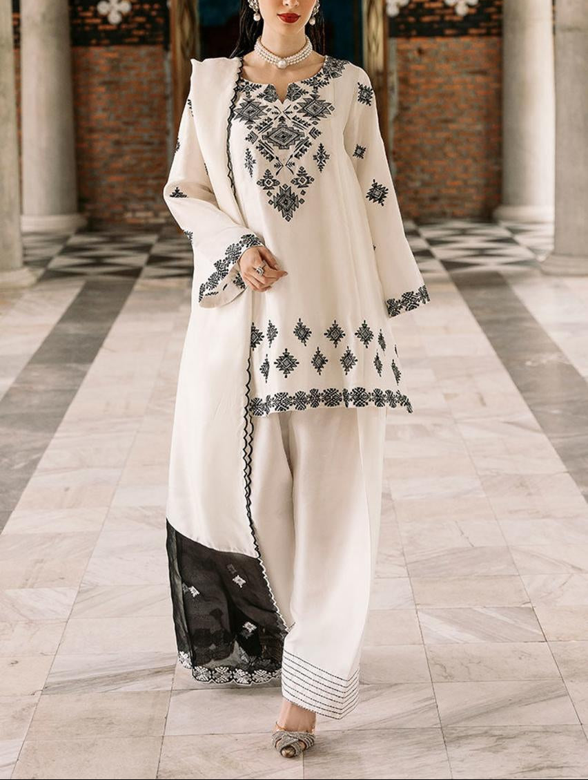Grace S1141-Embroidered 3pc Lawn Dress With Embroidered Lawn Dupatta ...